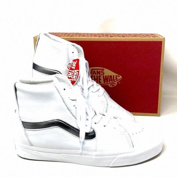 Vans | Shoes | Vans Sk8hi Xl Shoes Big Mood Leather White Mens ...